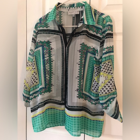 august silk | Tops | August Silk Blouse | Poshmark
